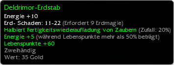 Deldrimor-Erdstab (Einzigartiger Gegenstand) – GuildWiki